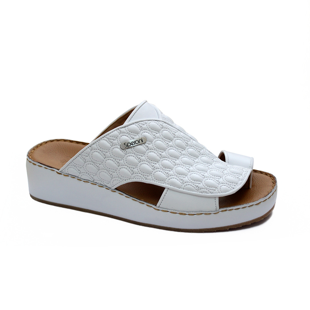Speroni white Padded Calf Leather Sandals R3052_WH9