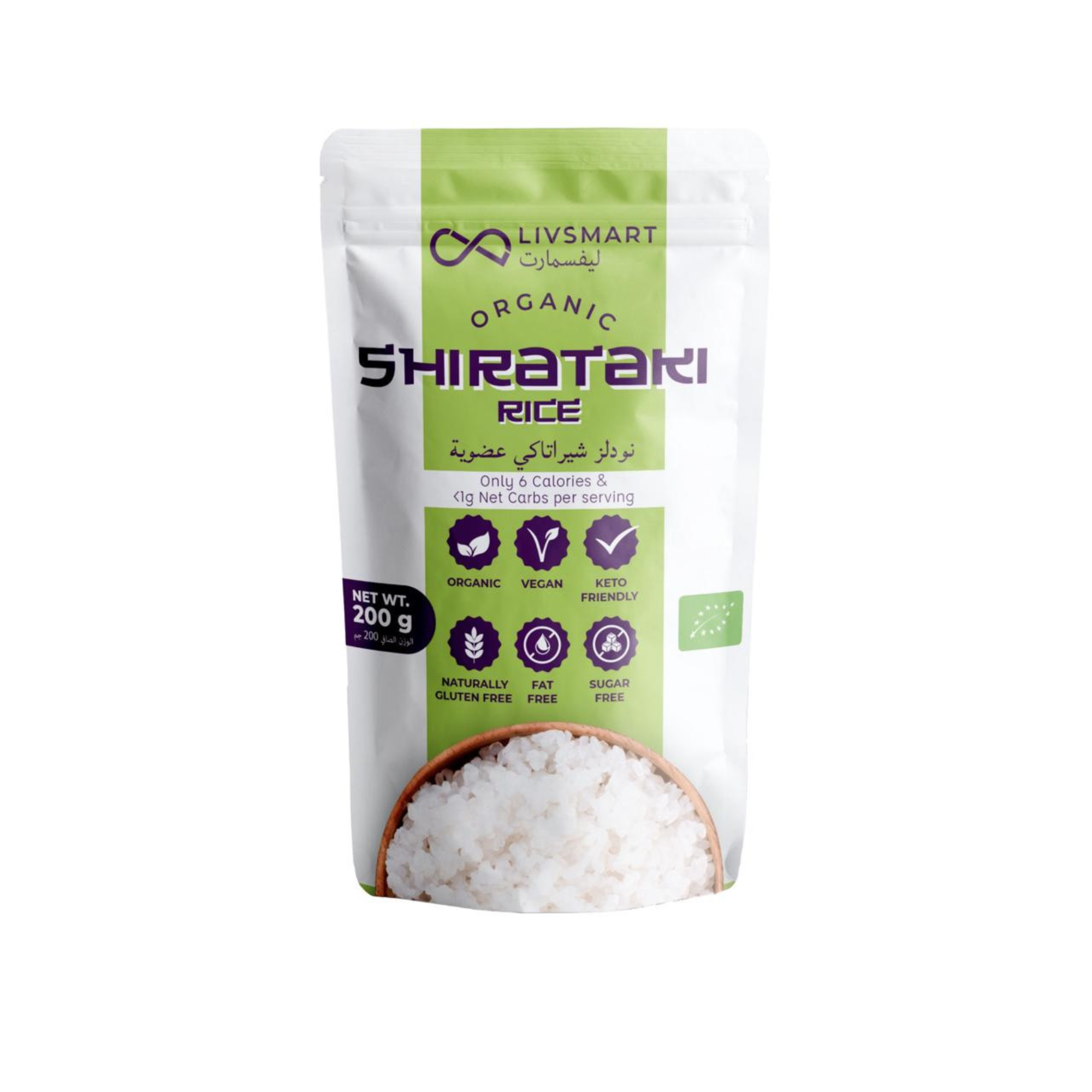 Munchers General Trading LLC | Livsmart Organic Shirataki Rice 200g ...