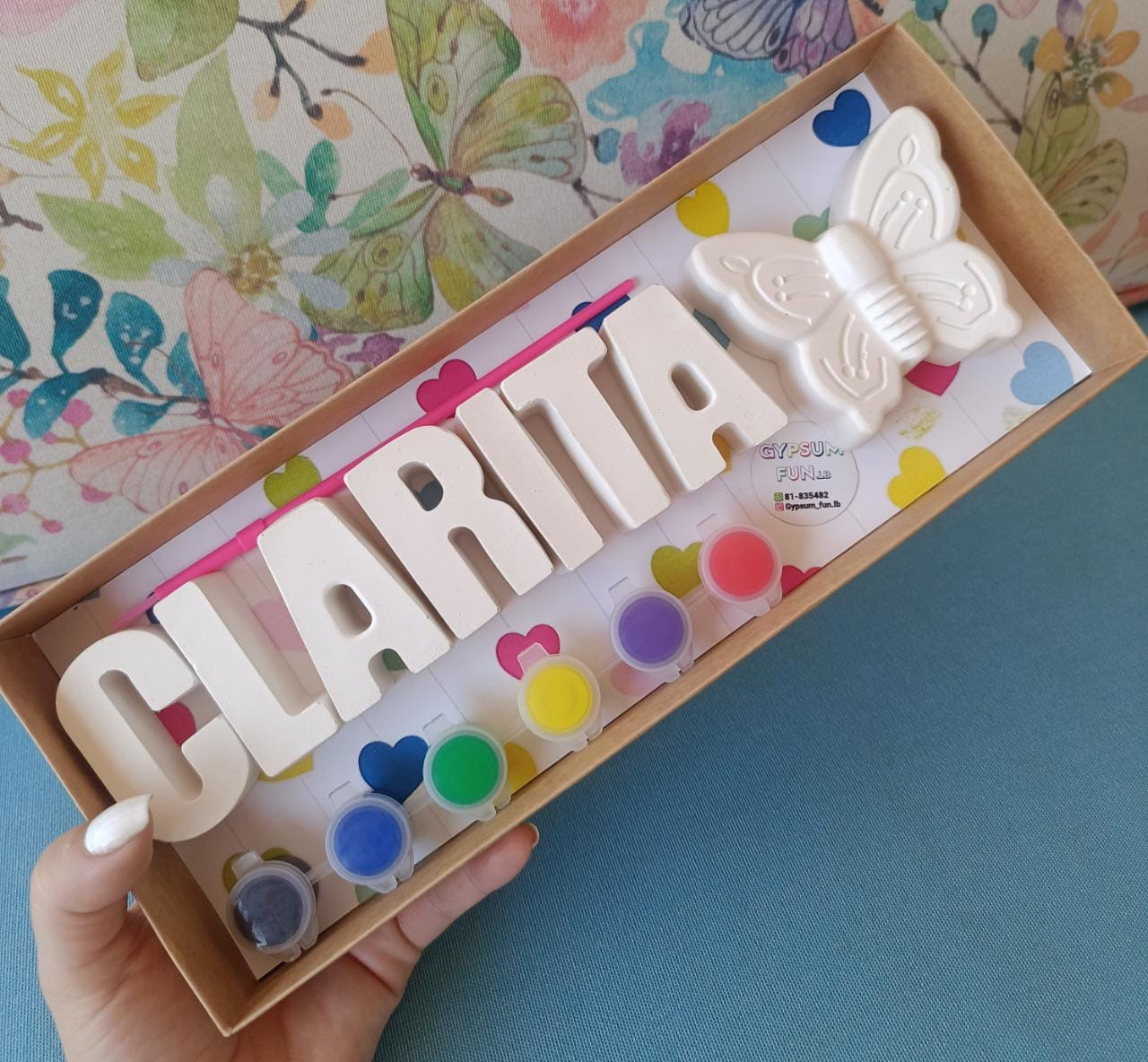 Gypsum fun UAE | Name design with a small item (ns)